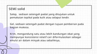 Mapel KDM Pemberian Obat Kelas XI SMK Kesehatan | PPTX