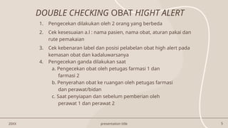 PEMBERIAN OBAT pada pelayanan di rumah sakit .pptx