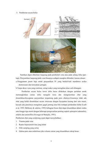 Pemberian obat melalui selang intravena | DOTX