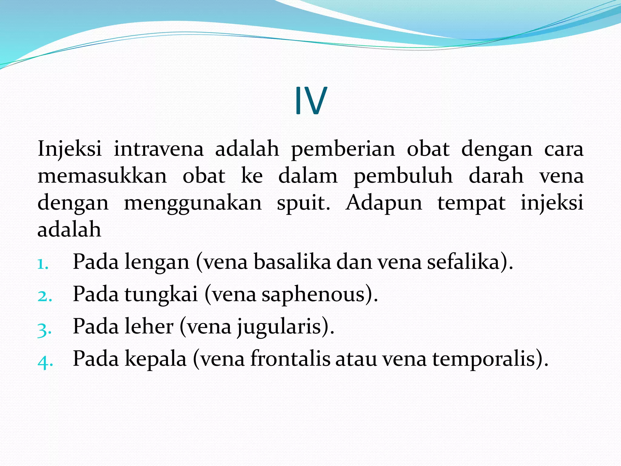 Pemberian obat parenteral | PPTX