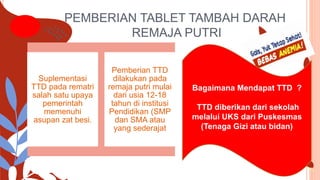 PEMBERIAN TTD DALAM UPAYA PENCEGAHAN ANEMIA PADA REMATRI.pptx