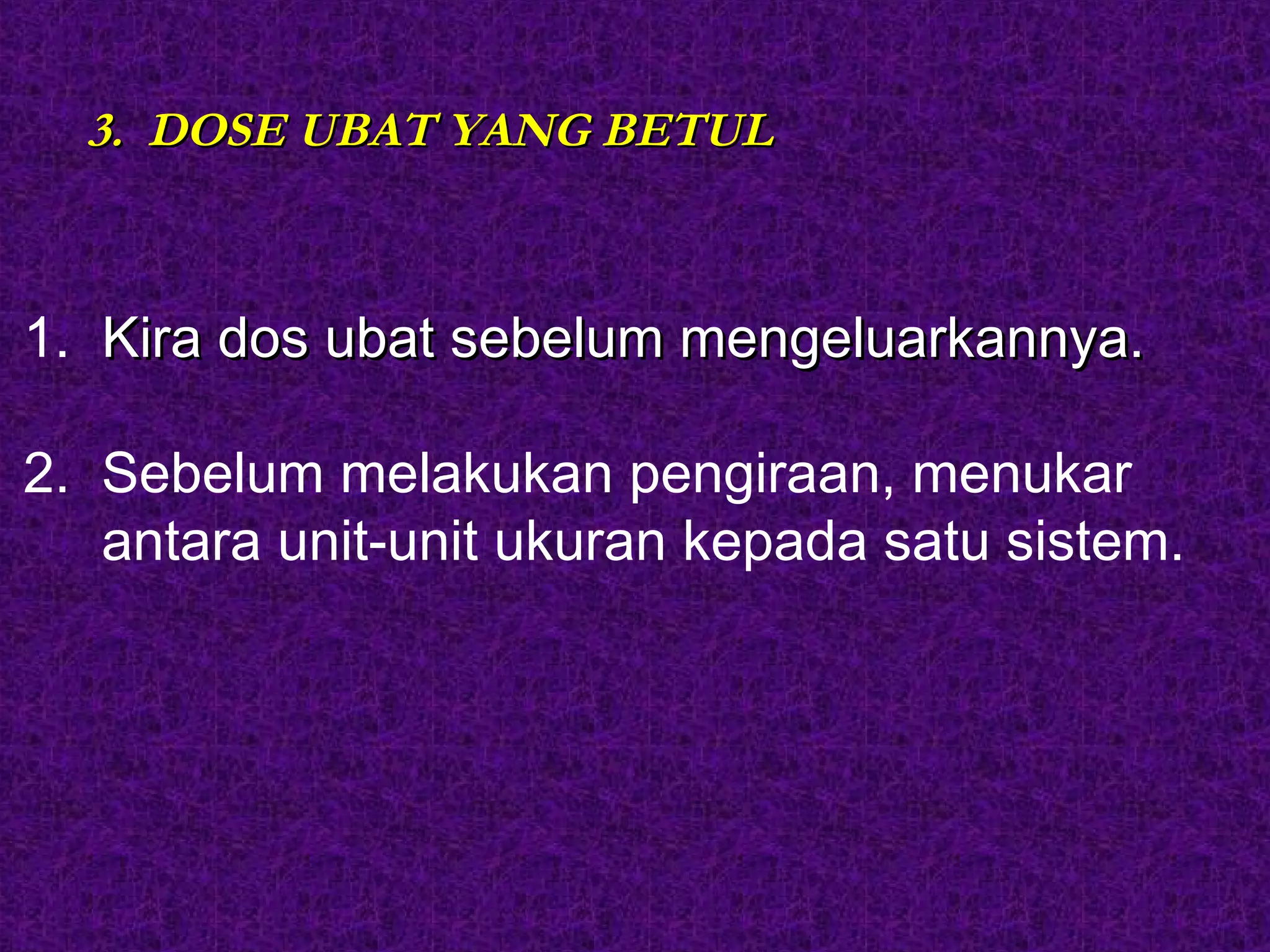 Pemberian ubat melelui mulut | PPT