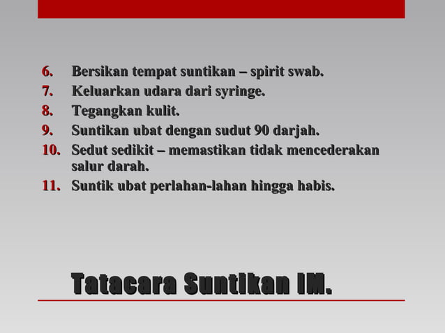 Pemberian Ubat Parenteral - Suntikan | PPT
