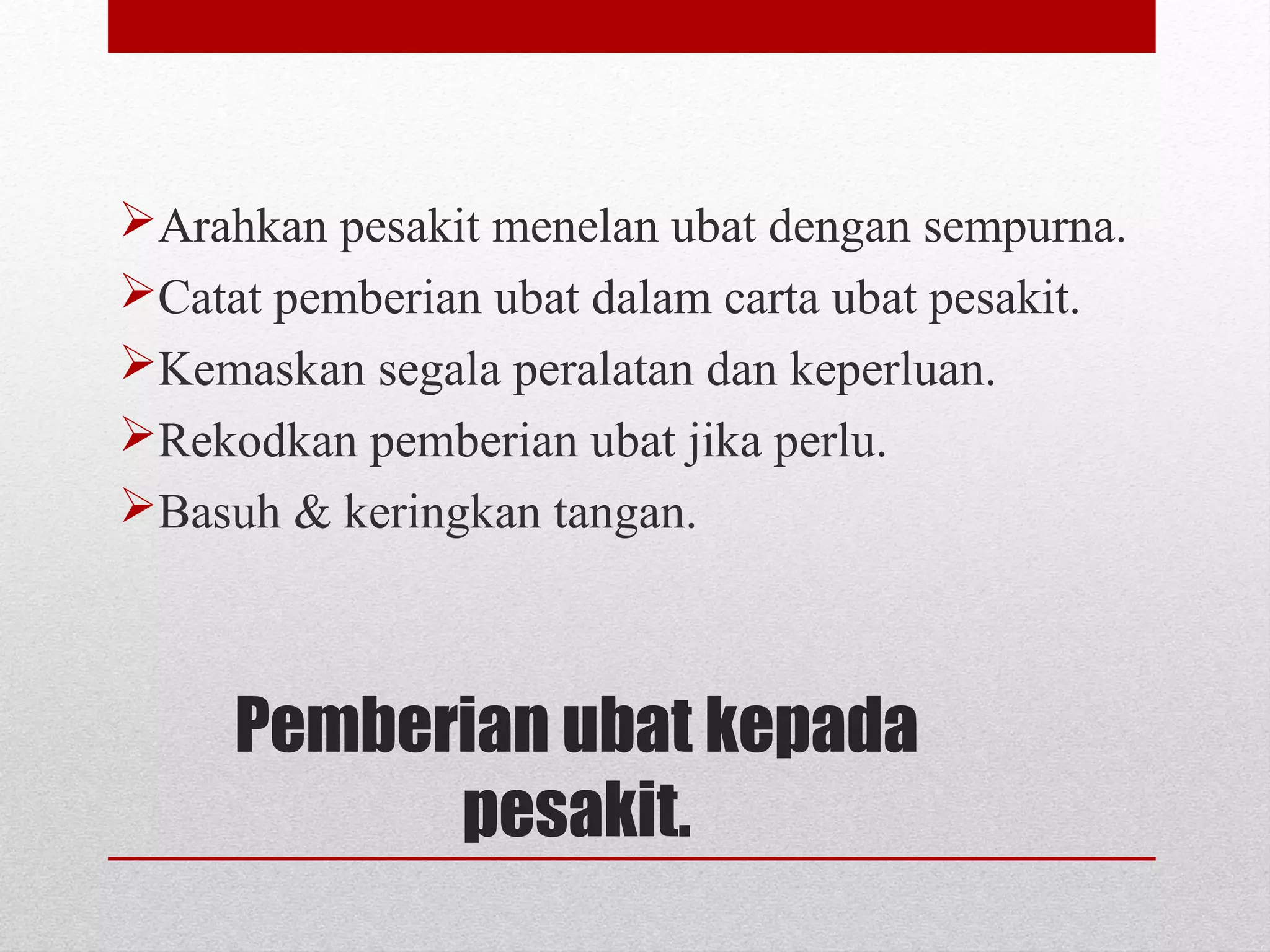 PEMBERIAN UBAT SECARA ORAL | PPT
