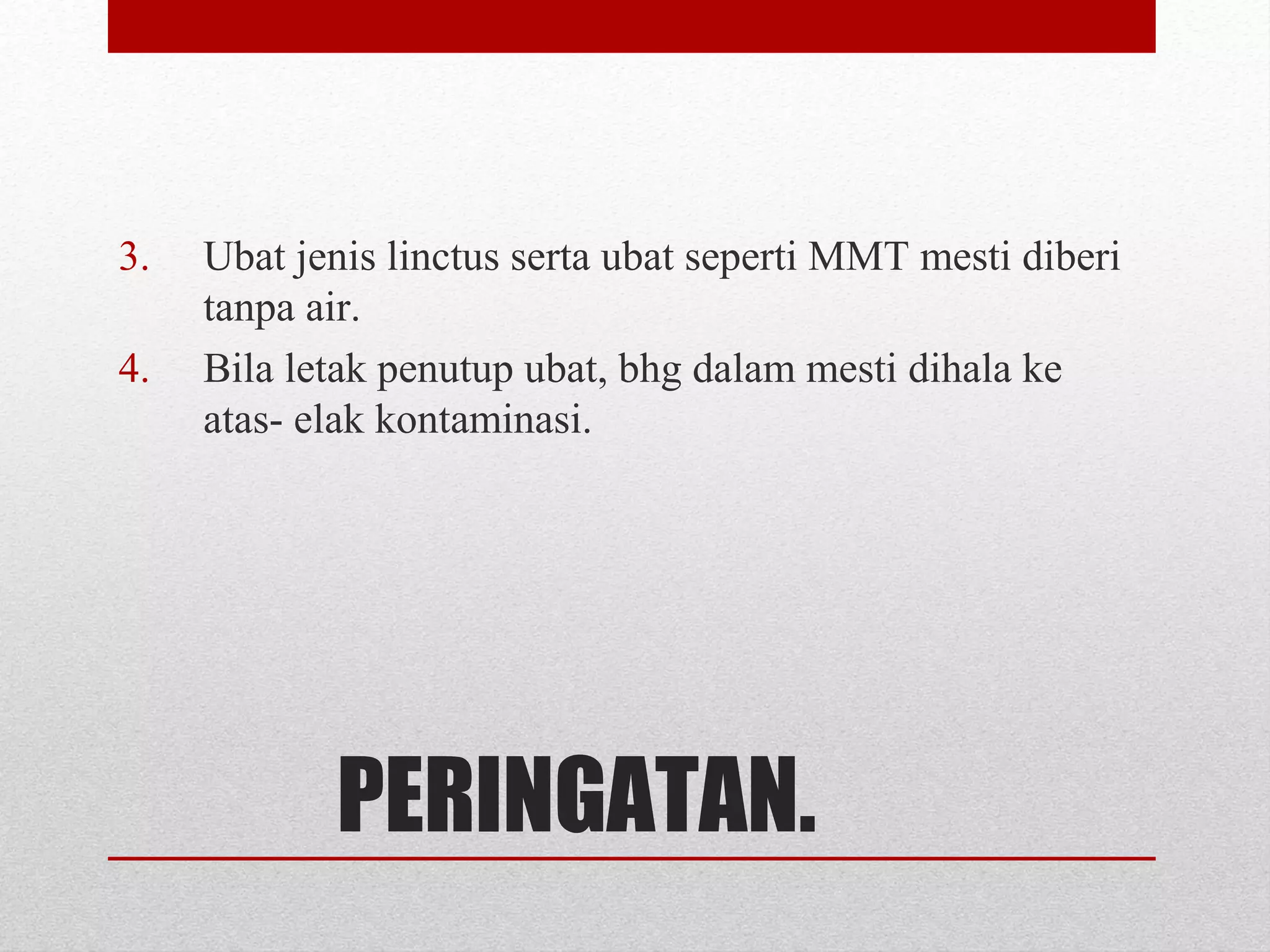 PEMBERIAN UBAT SECARA ORAL | PPT