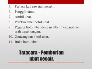 PEMBERIAN UBAT SECARA ORAL | PPT