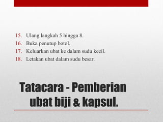 PEMBERIAN UBAT SECARA ORAL | PPT