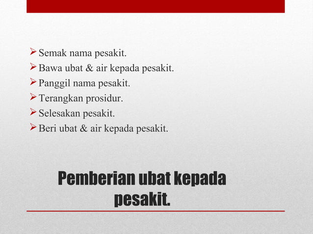 PEMBERIAN UBAT SECARA ORAL | PPT