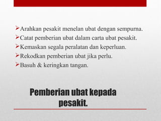 PEMBERIAN UBAT SECARA ORAL | PPT