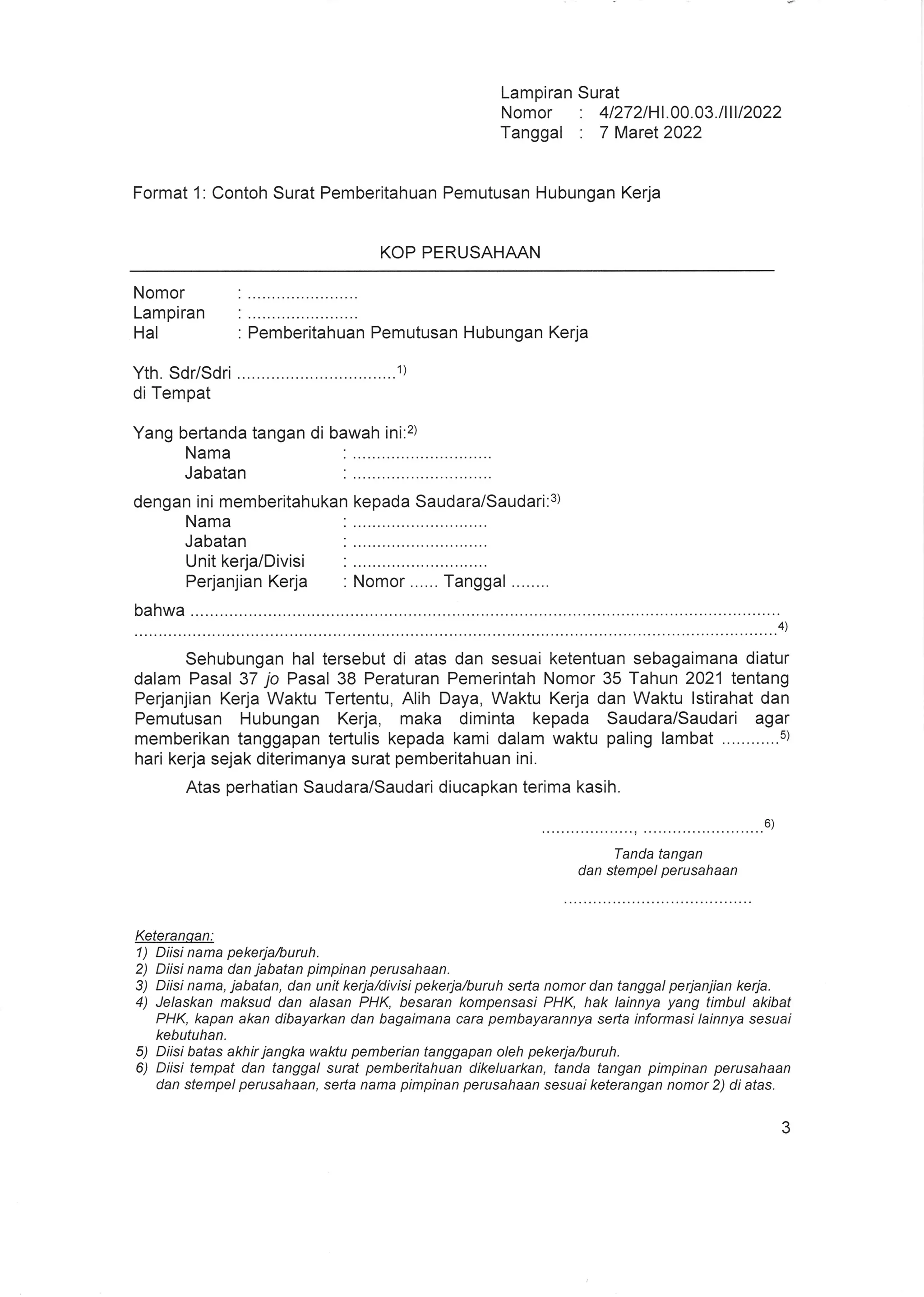 Pemberitahuan dan Laporan PHK Dirjen Hubungan Industrial dan Jaminan Sosial Tenaga Kerja.pdf