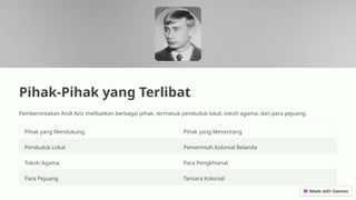Pemberontakan-Andi-Aziz. kelas 12 sejarah indonesia | PPTX