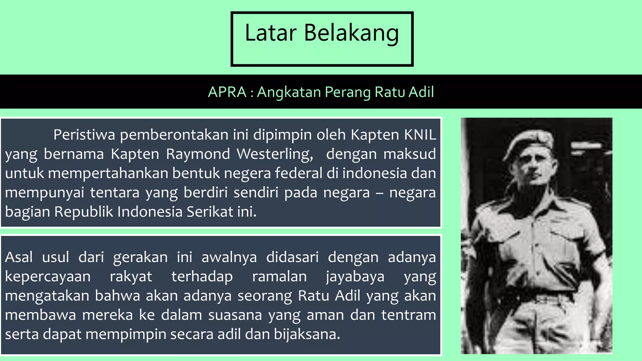 Pemberontakan APRA | PPTX