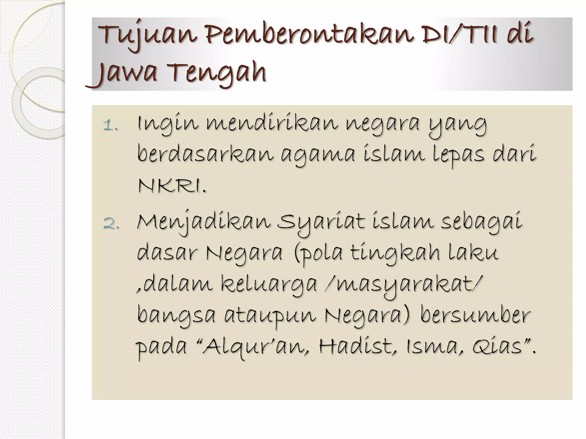 IPS Sejarah Pemberontakan DI/TII (Darul Islam atau Tentara Islam ...