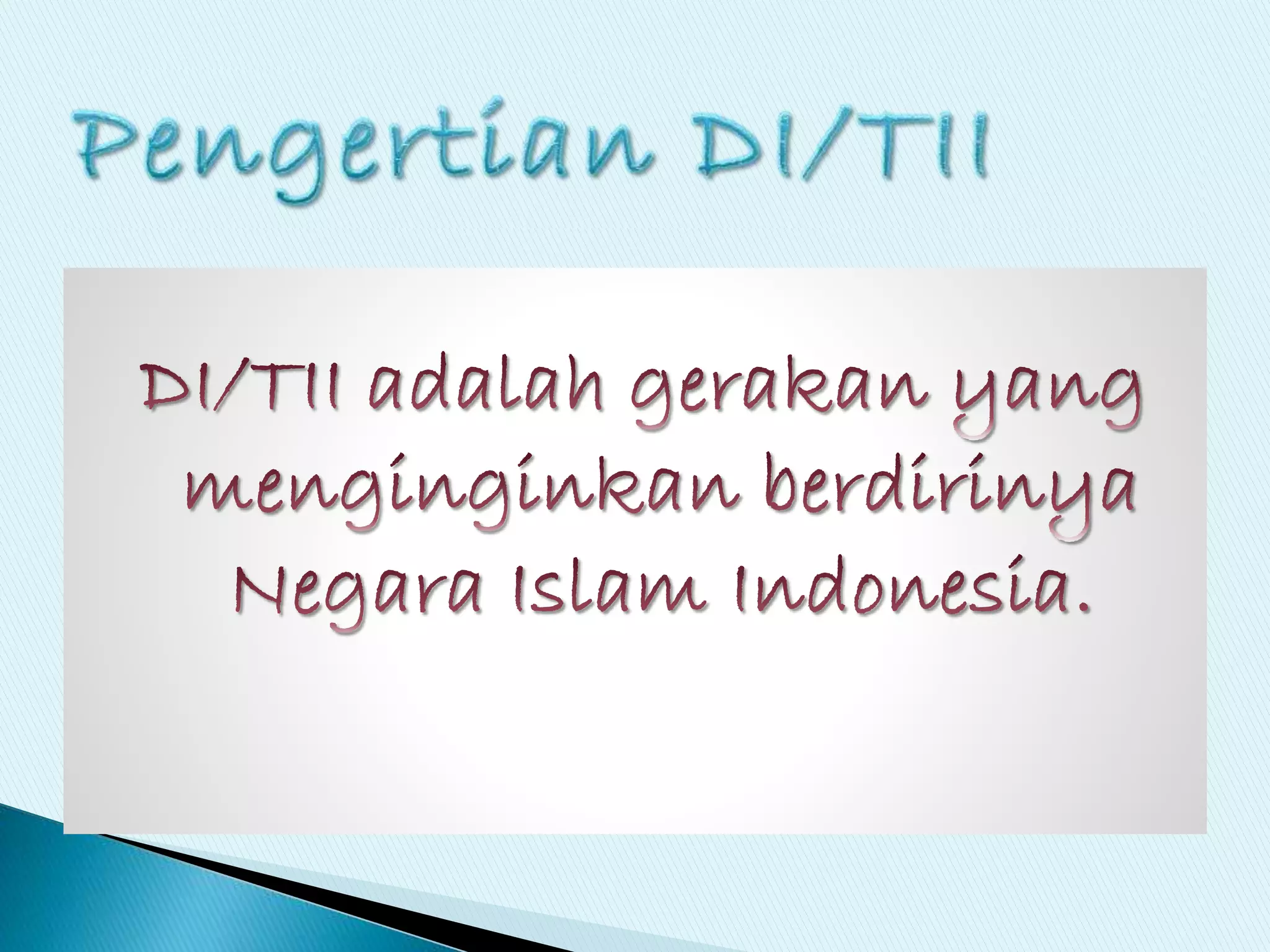 IPS Sejarah Pemberontakan DI/TII (Darul Islam atau Tentara Islam ...