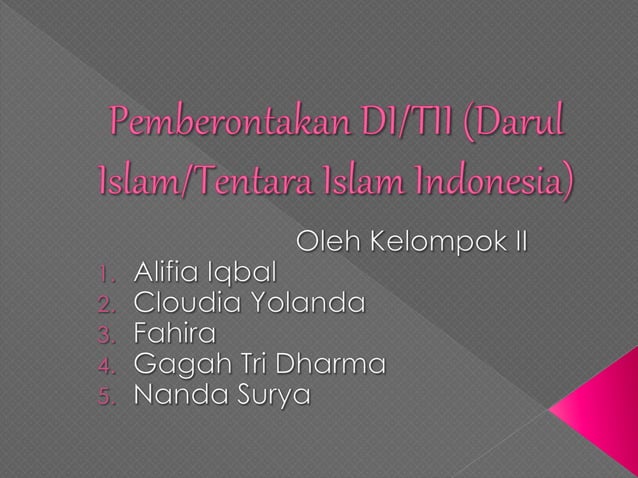 IPS Sejarah Pemberontakan DI/TII (Darul Islam atau Tentara Islam ...