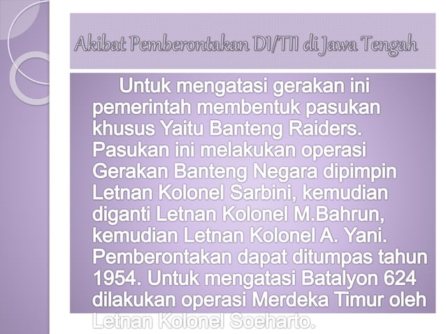 IPS Sejarah Pemberontakan DI/TII (Darul Islam atau Tentara Islam ...