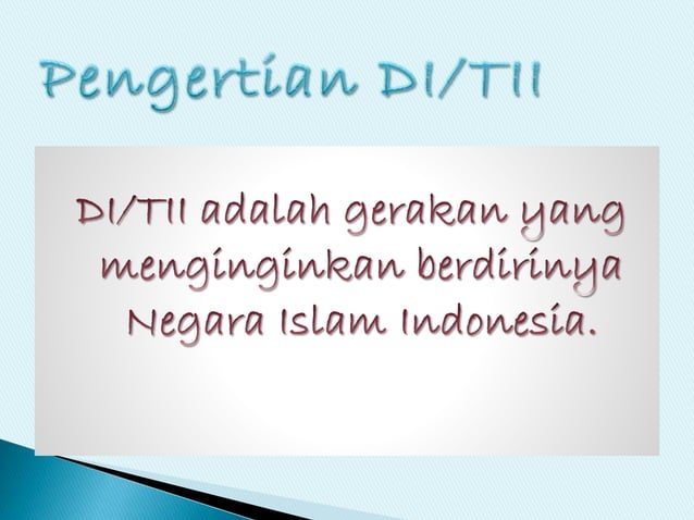 IPS Sejarah Pemberontakan DI/TII (Darul Islam atau Tentara Islam ...