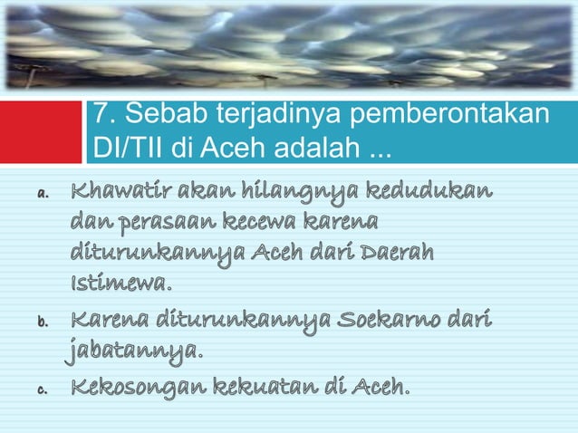 IPS Sejarah Pemberontakan DI/TII (Darul Islam atau Tentara Islam ...