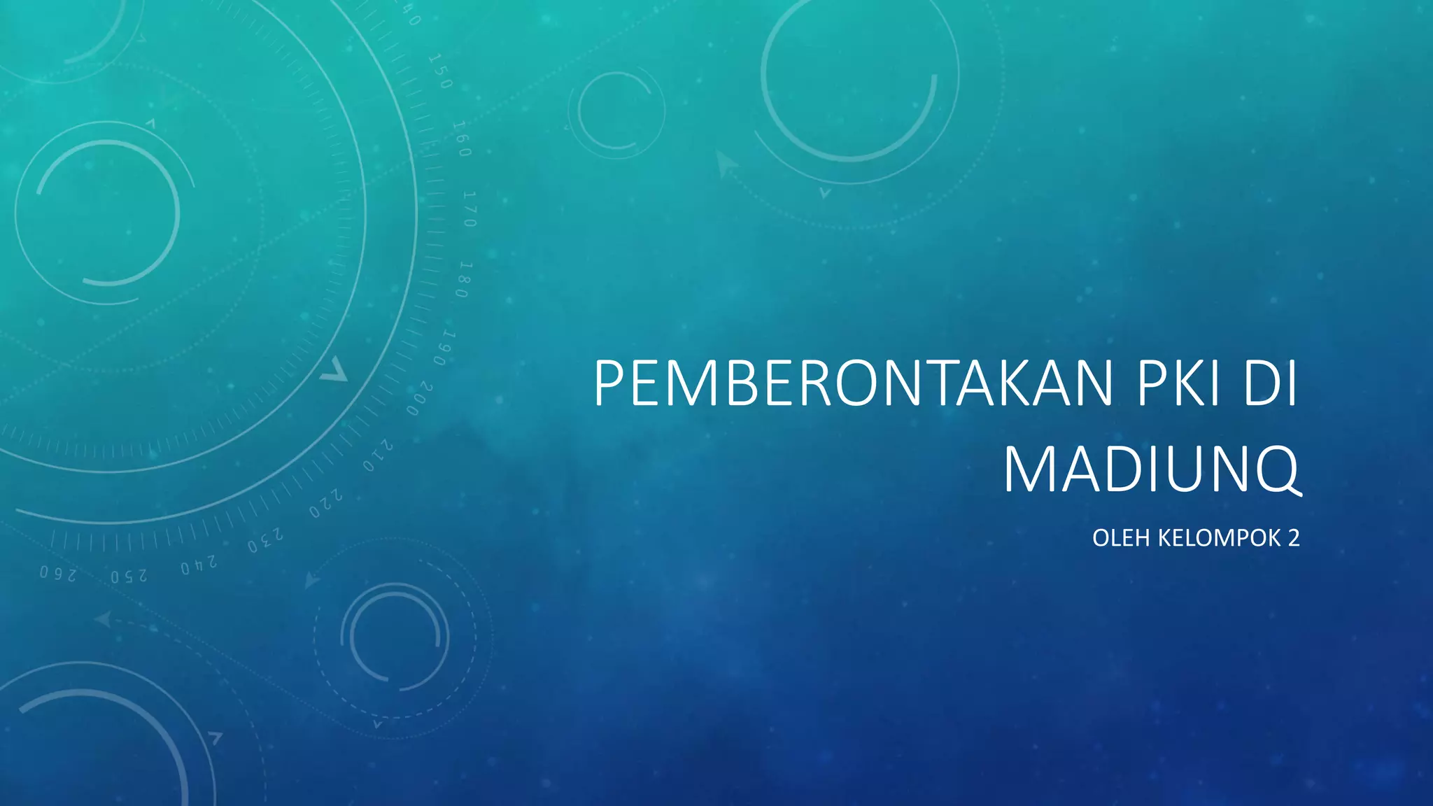 Pemberontakan PKI di Madiun | PPT