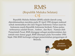 Pemberontakan rms | PPTX