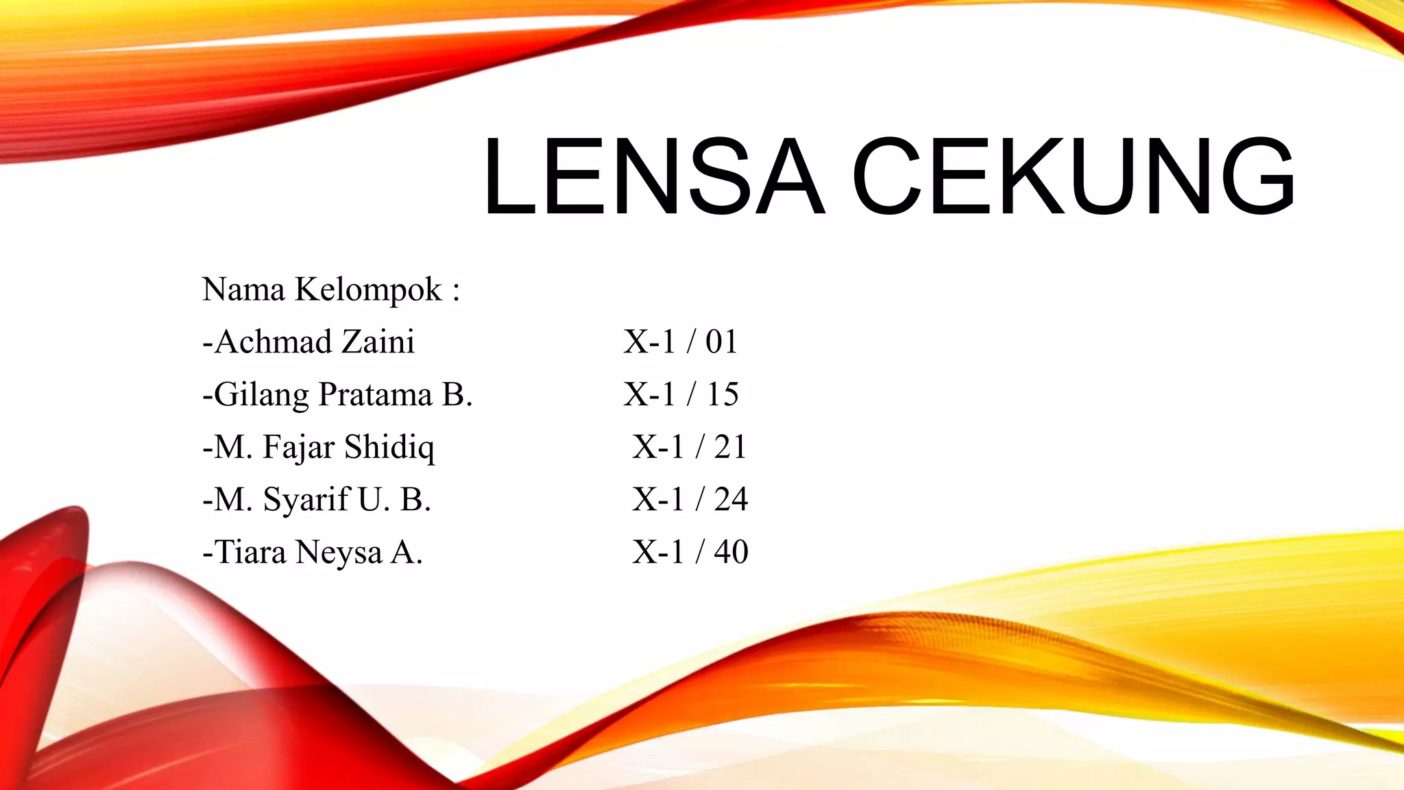 Pembiasan lensa cekung | PPTX