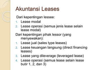 Pembiayaan dengan lease jadi | PPTX