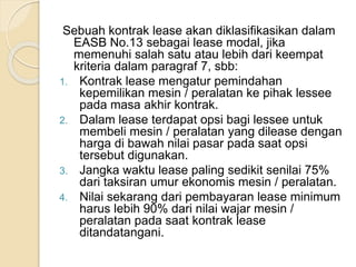 Pembiayaan dengan lease jadi | PPTX