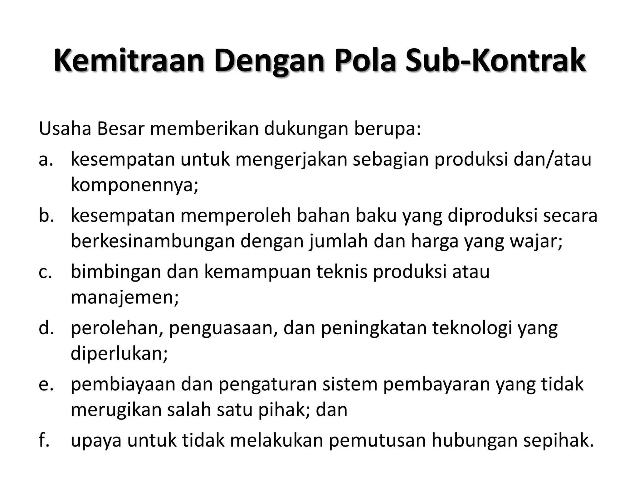 Pembiayaan, penjaminan & kemitraan UMKM | PDF