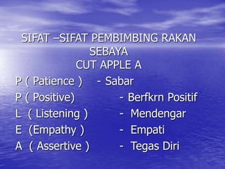 Pembimbing rakan sebaya | PPT