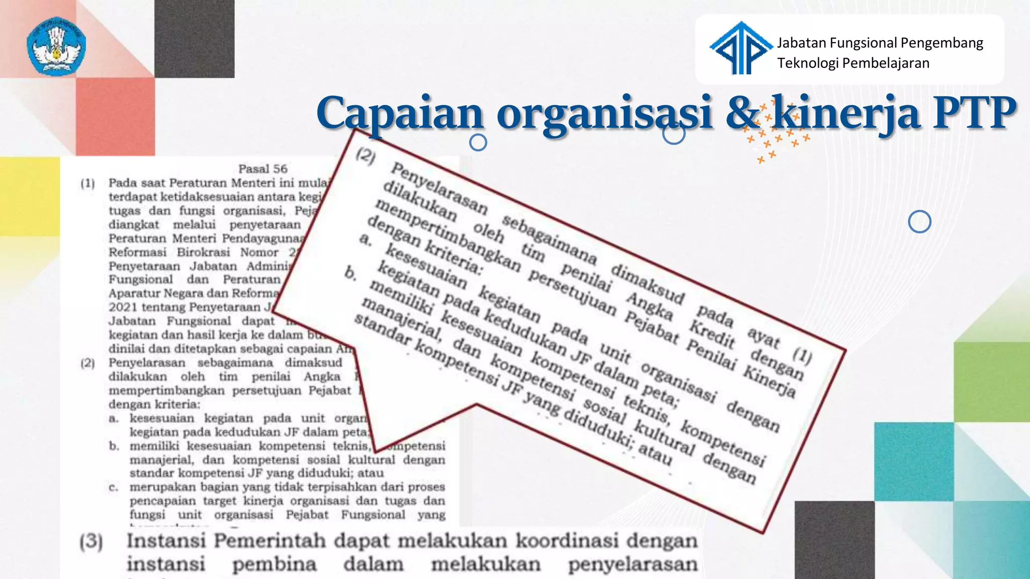 Pembinaan dan Penilaian Kinerja JF PTP (Permenpan 1 tahun 2023).pptx