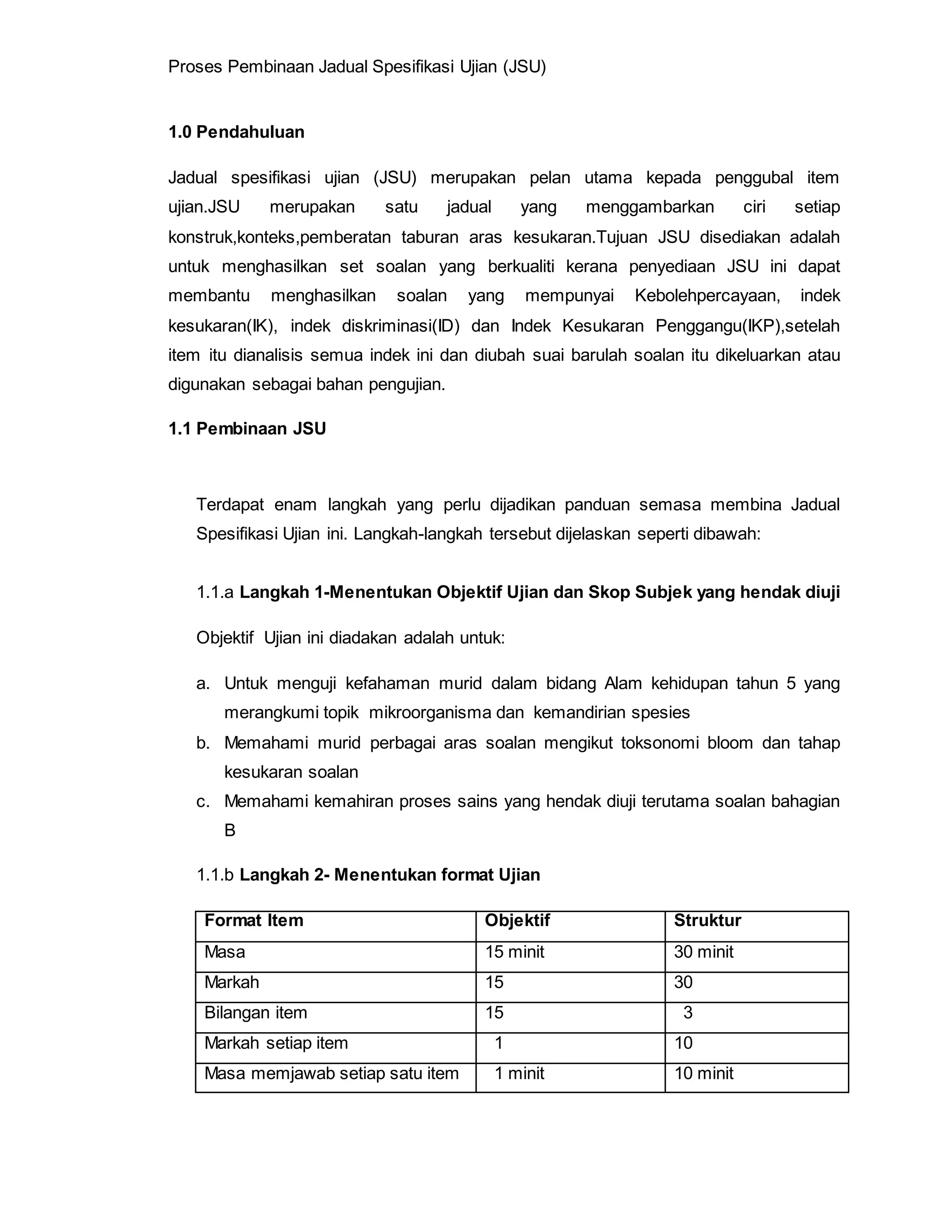 Pembinaan jsu | DOCX