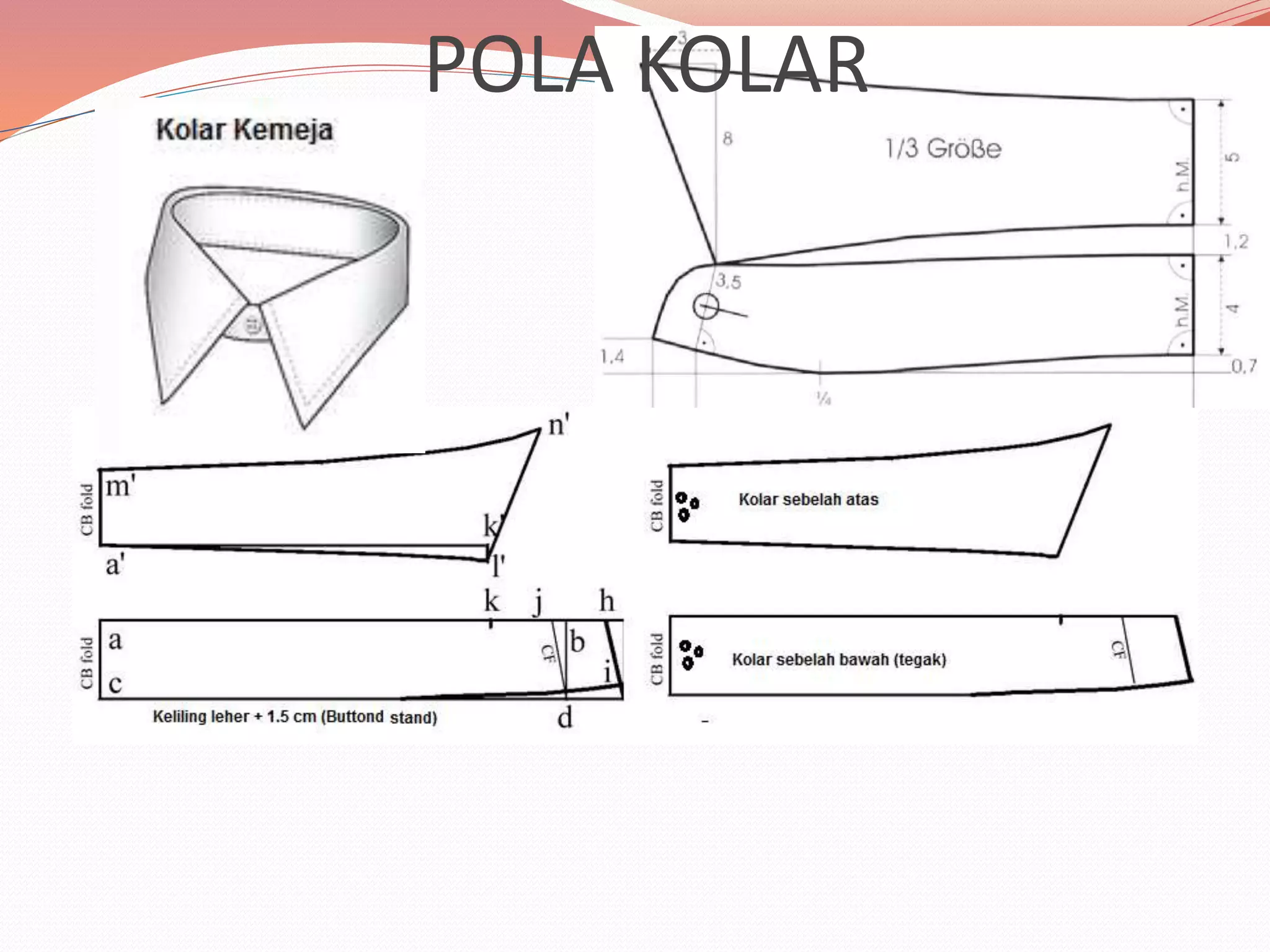 Pembinaan pola pakaian | PPTX