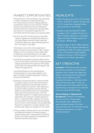 Pembina Pipeline Corporate Profile | PDF