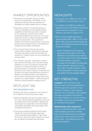 Pembina Pipeline Corporate Profile | PDF