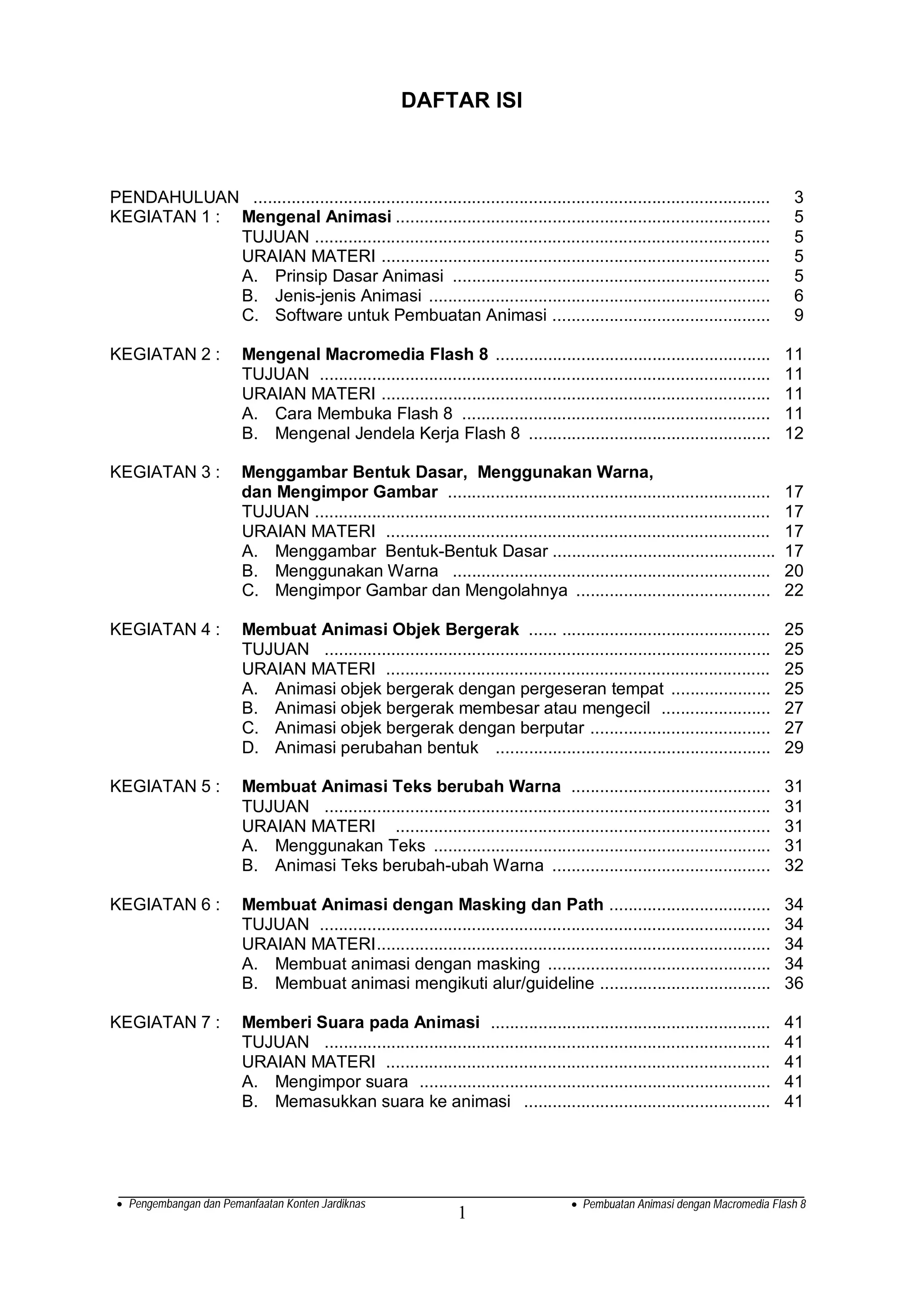 Pembuatan animasi- -modul- pustekkom- | PDF
