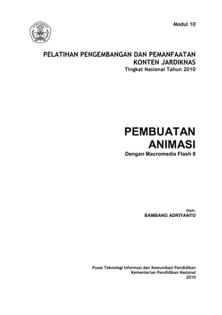 Pembuatan animasi- -modul- pustekkom- | PDF