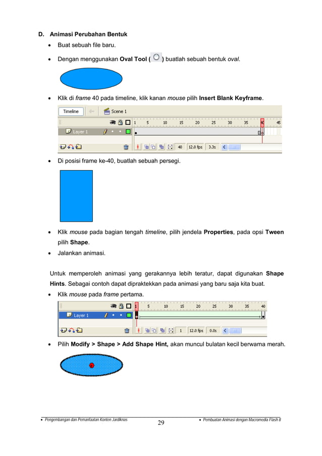 Pembuatan animasi- -modul- pustekkom- | PDF