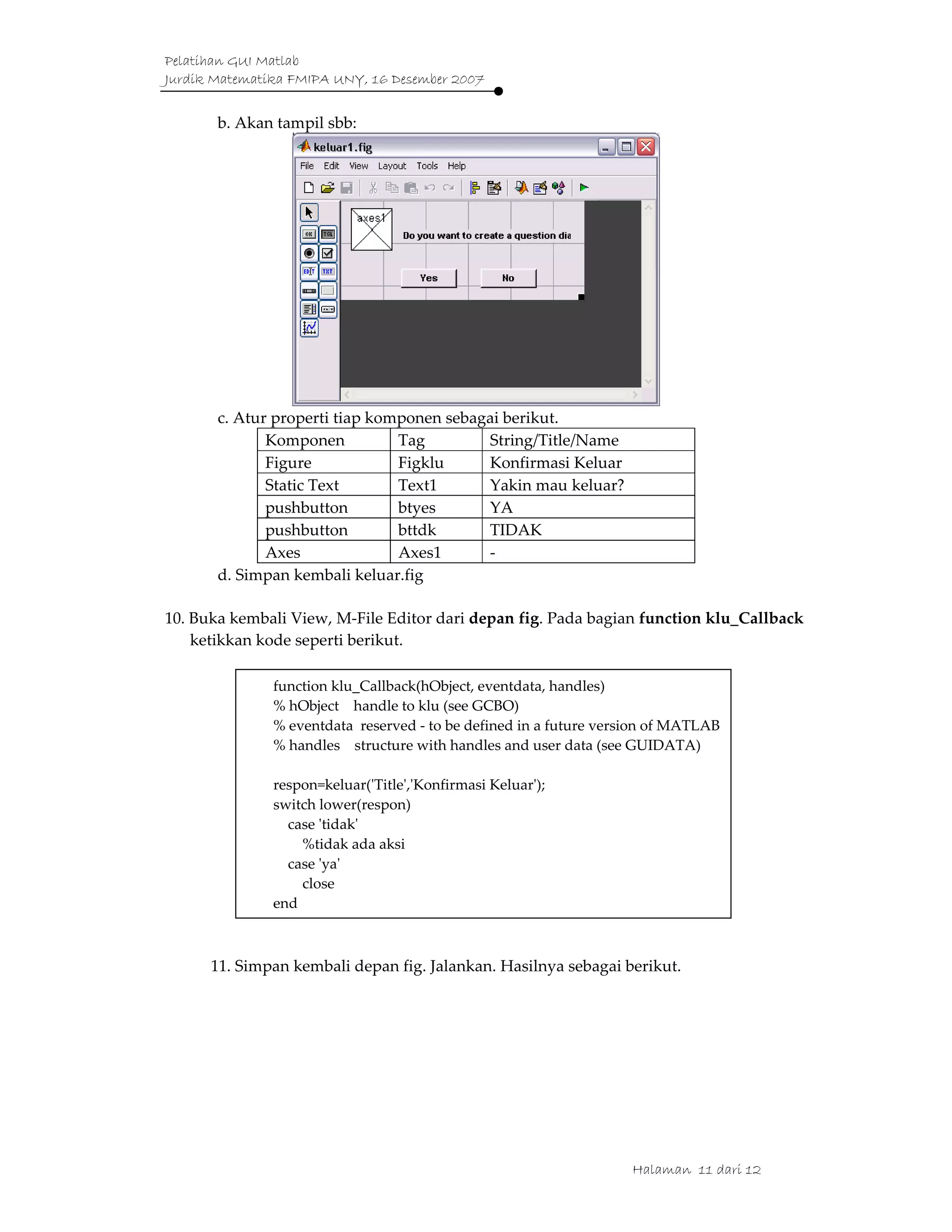 Pembuatan gui-dengan-matlab | PDF