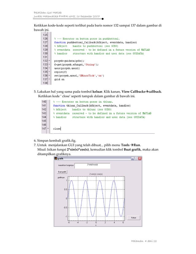 Pembuatan gui-dengan-matlab | PDF