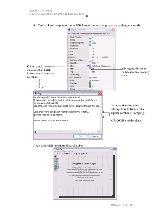 Pembuatan gui-dengan-matlab | PDF