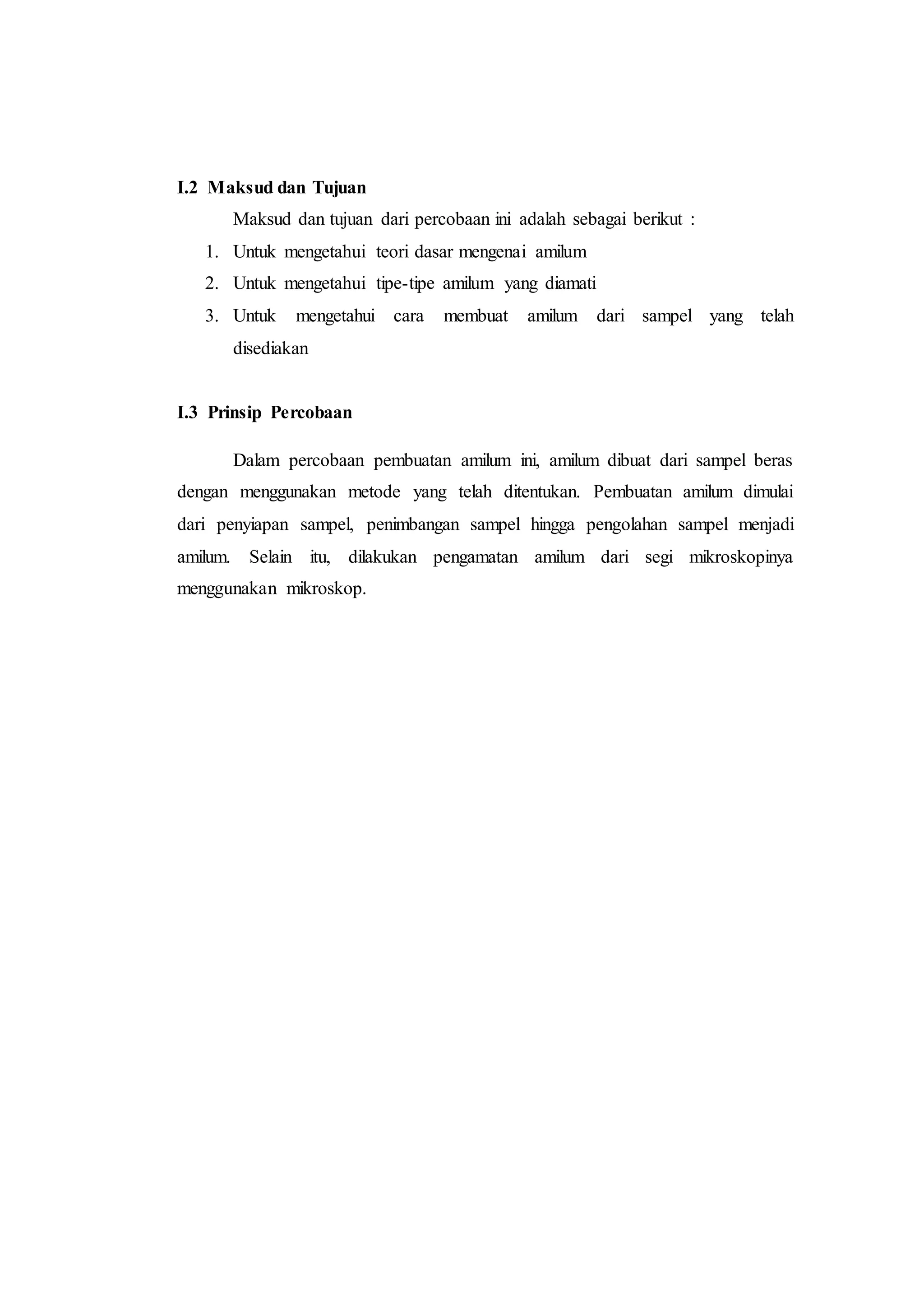 Pembuatan amilum | DOCX