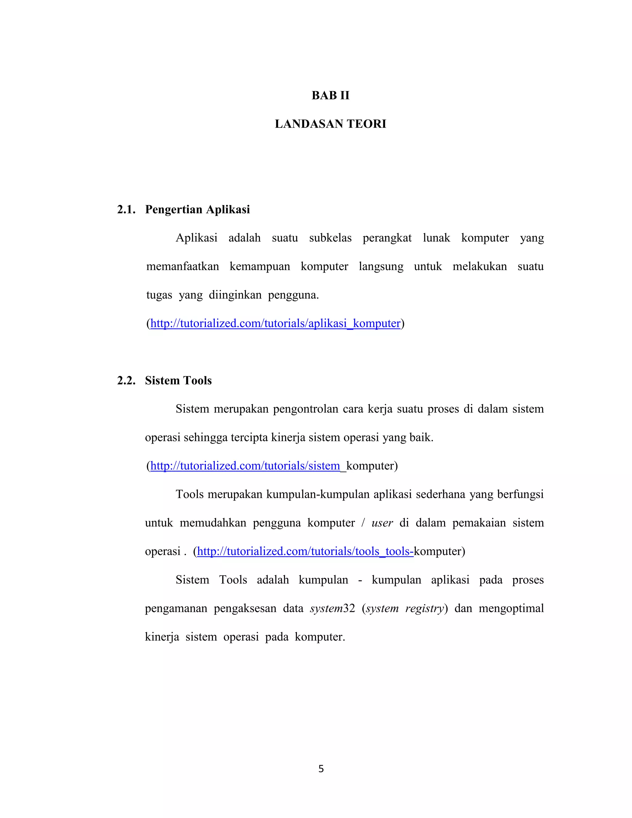 Pembuatan aplikasi sistem_tools_pada_sis | PDF