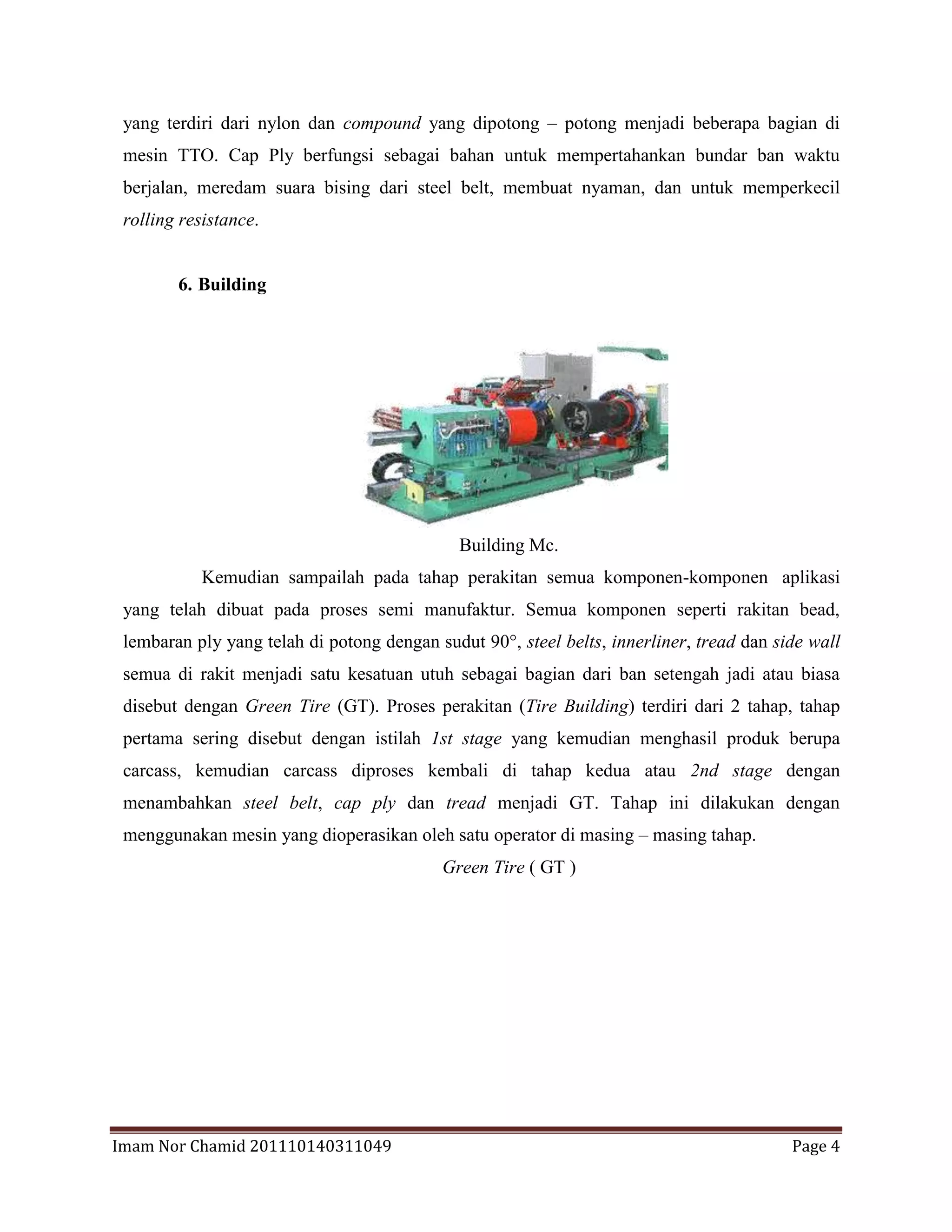 Pembuatan ban | DOCX