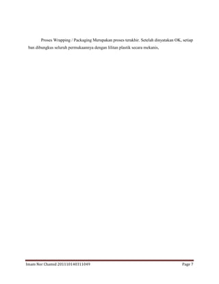 Pembuatan ban | DOCX