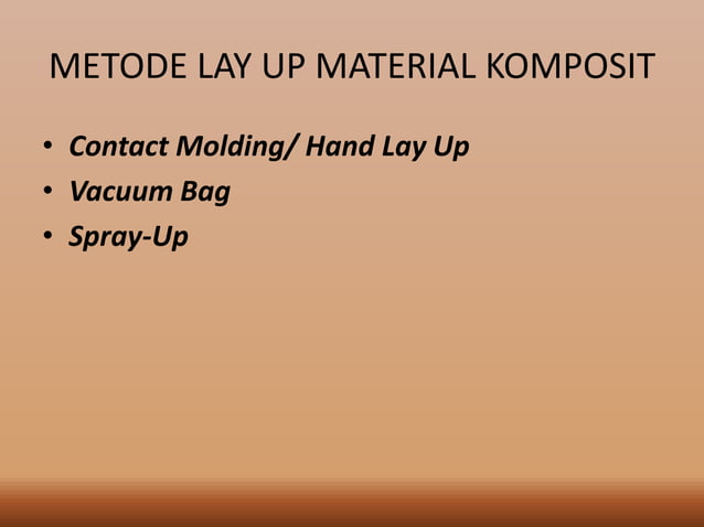 Pembuatan cetakan dan metode lay up kapal FRP | PPTX