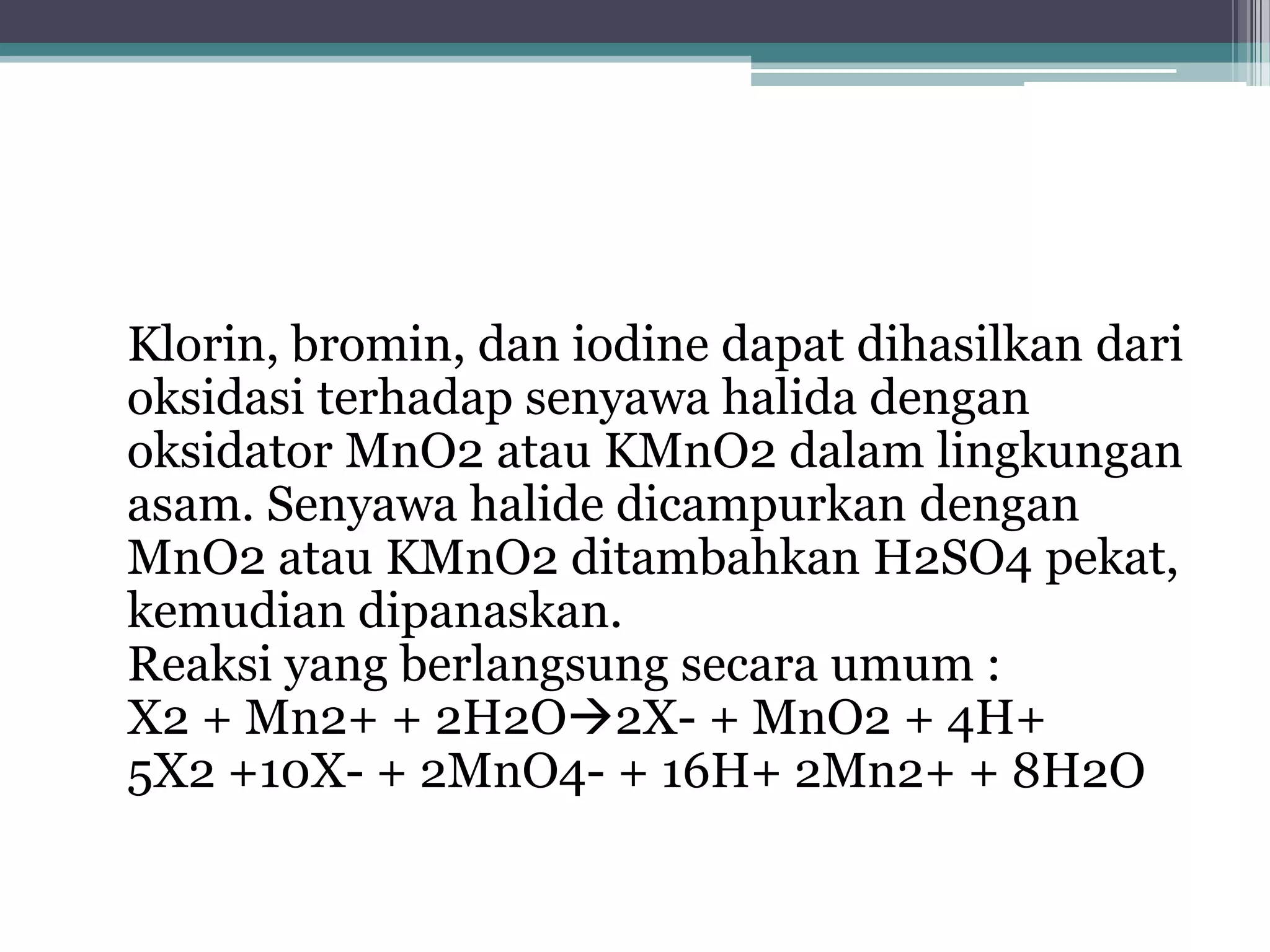 Pembuatan cl2 | PPTX