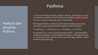 Pembuatan dan manfaat unsur senyawa non logam | PPT