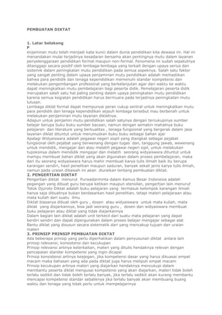 Pembuatan diktat | PDF