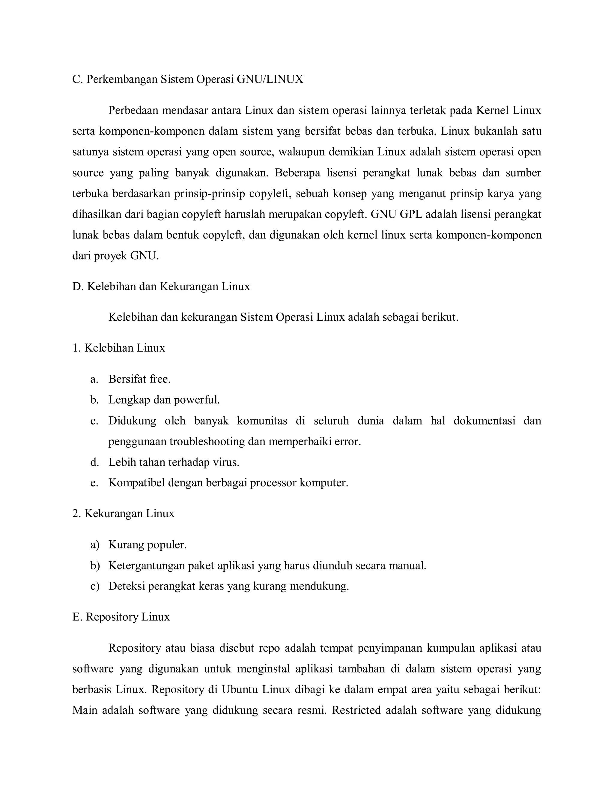 Pembuatan distro linux untuk pengembangan konsep desain grafis dalam proses pengenalan operating ...