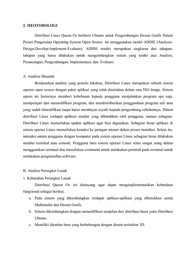 Pembuatan distro linux untuk pengembangan konsep desain grafis dalam proses pengenalan operating ...